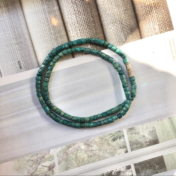 Jewelry | Vintage Barrel Stone Bead Necklace | Poshmark